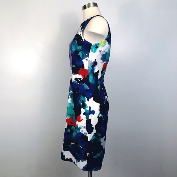 Mario Serrani | Dresses | Nwt Mario Serrani Watercolor Print Fitted ...